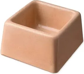 BE-MI Miska beton čtvercová / Miska pro hlodavce / Beton / 8 x 8 cm