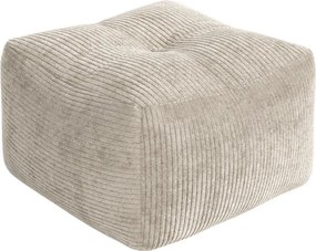 Béžový/krémový manšestrový taburet Buddy – Karup
