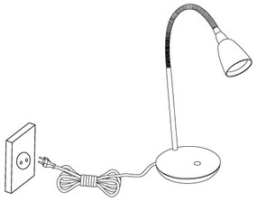 Eglo 93078 - LED stolní lampa DURENGO 1xLED/3W/230V