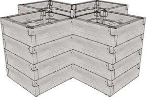 LANIT PLAST, s.r.o. vyvýšený záhon JUWEL TIMBER ERGOLINE CROSS (20479) LG3249