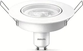 Philips Frame LED 1x3W bílá / LED podhledové svítidlo GU10 / 250lm / 2
