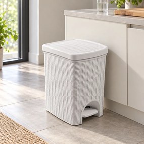 STEFANPLAST Odpadkový koš 20 l, 31x27,5x39cm, bílý