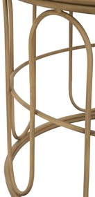 Přírodní kulatý konferenční stolek Mauro Ferretti Salbi, 80x50 cm