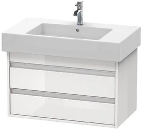 Duravit Ketho - Umyvadlová skříňka 48x80x46 cm, 2 zásuvky, lesklá bílá KT664002222