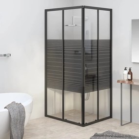 Sprchový kout s pruhovaným vzorem ESG 90 x 70 x 180 cm černý 151850