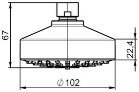 Roca Horní sprcha průměr 10 cm A5BF103C00