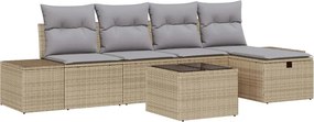 Set pohovek 5 ks polyratan 3360701