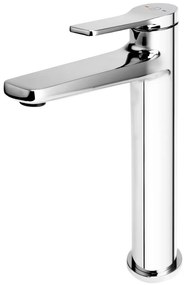 F-Design Seppia, vysoká umyvadlová baterie + odtoková zátka ClickClack, chrom lesklý, FD1-SPA-2L-11