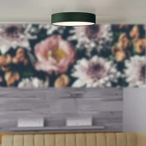 Searchlight 23298-3GR Stropní sametový lustr VELVET ZELENÝ, průměr 50cm