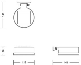 Philips - LED Solární nástěnné svítidlo VYNCE LED/1,5W/3,7V 1500 mAh IP44