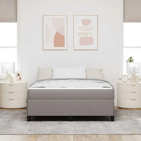 Postel s boxspringem Taupe 140 x 200 cm textil 3398868