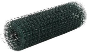 Pletivo ke kurníku ocel PVC vrstva 10 x 0,5 m zelené 143624