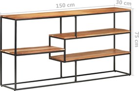 Příborník 150 x 30 x 75 cm masivní akáciové dřevo 321619