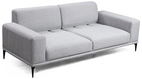 Hanah Home Třímístná pohovka NIKEA světle šedá nastavitelná 560ARE1710