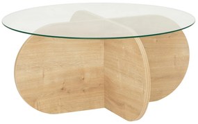 Designový konferenční stolek Jameela 75 cm vzor safírový dub