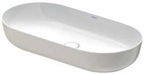 Duravit Luv - Umyvadlo na desku, 80x40 cm, bez přepadu, WonderGliss, bílá/matná šedá 03798023001