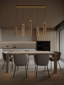 Designový lustr Sano 5 line Zlatá