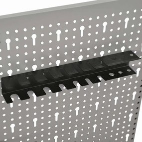 Nástěnné děrované panely 3 ks 40 x 58 cm ocel 145351
