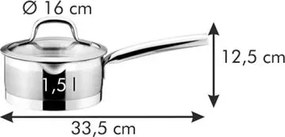 TESCOMA Rendlík PRESIDENT s cedicí poklicí ø 16 cm, 1,5 l