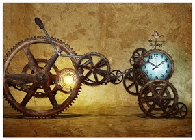 Obraz strojků historických hodin (70x50 cm)