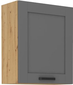 Kuchyňská skříňka LUNA 60 G-72 1F korpus: dub artisan, barva dvířek: šedá DUST