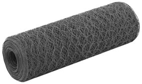 Pletivo ke kurníku ocel PVC vrstva 25 x 0,5 m šedé 143274