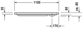 Duravit D-Code Sprchová vanička 110x75 720097000000000