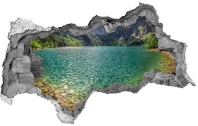 Wallmuralia Samolepící díra na stěnu Jezero v horách 95x73 cm