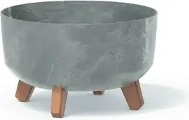 PROSPERPLAST GRACIA LOW 28.5 cm beton effect / Květináč