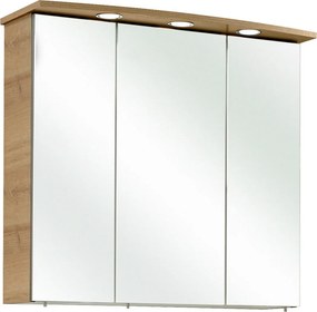 XXXLutz ZRCADLOVÁ SKŘÍŇKA, barvy dubu, 75/72/20 cm Xora - Zrcadlové skříňky - 001977016405