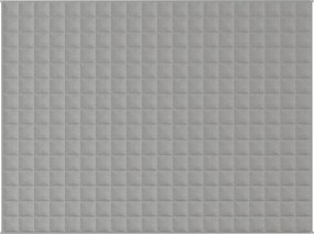 Zátěžová deka šedá 152 x 203 cm 7 kg textil 3154783