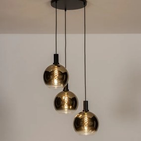 Závěsné designové svítidlo do obýváku Theater Gold Round 48