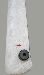 Béžová čalouněná dvoulůžková postel s úložným prostorem s roštem 180x200 cm Brody - II. jakost – Mazzini Beds