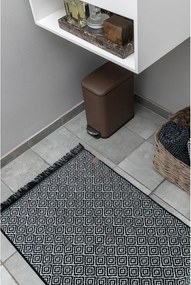 Černá textilní koupelnová předložka 50x80 cm Morocco – Mette Ditmer Denmark