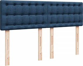 Box spring postel s matrací modrá 140x200 cm textil 3287111