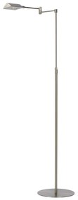 Lucide 19765/09/12 stojací LED lampa Nuvola saténový chrom, 9W, 3000K, 126cm