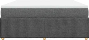 Box spring postel s matrací tmavě šedá 180x200 cm textil 3285589