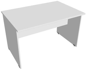Stůl jednací rovný 120 cm - Hobis Gate GJ 1200 Dekor stolové desky: bílá, Dekor lamino podnože: bílá