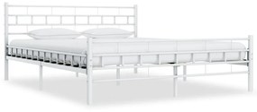 Petromila Rám postele bílý kovový 200 x 200 cm