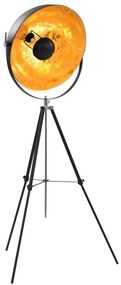 vidaXL Stojací lampa E27 černo-zlatá 51 cm