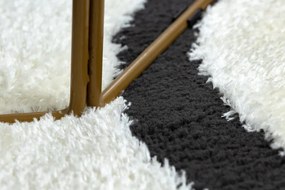 Dywany Łuszczów Kusový koberec Mode 8631 geometric cream/black ROZMĚR: 140x190
