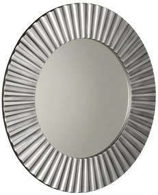 Sapho PRIDE kulaté zrcadlo v dřevěném rámu ø 90cm, stříbrná - PD902