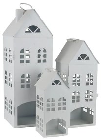 Domek na svíčku, S/3 K3680-01 - sada 3ks až 38cm