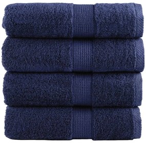 Prémiové ručníky pro hosty SOLUND 4 ks tmavě modré 30x50 cm 600 g/m² 137255