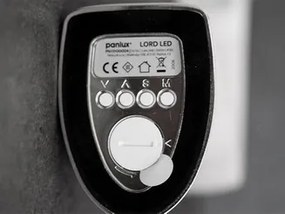 Stolní lampička LED Panlux LORD bílá kůže PN15100004