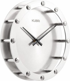 KUBRi 0770 - Luxusní industriální hodiny z nerez oceli vyrobené v Česku