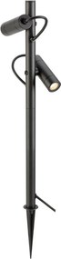 LA 1007869 HELIA SLIM Pole double LED, venkovní stojací lampa, černá IP65 3000K - BIG WHITE (SLV)