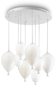 Ideal Lux Závěsné svítidlo CLOWN SP8 BIANCO