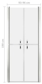 Sprchové dveře - matné - ESG | 96x190 cm