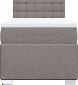 Box spring postel s matrací taupe 90x200 cm textil 3285789